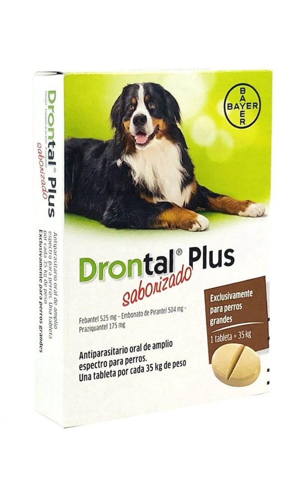 Antiparasitario Drontal Plus Perros 35 Kilos - Petslandia