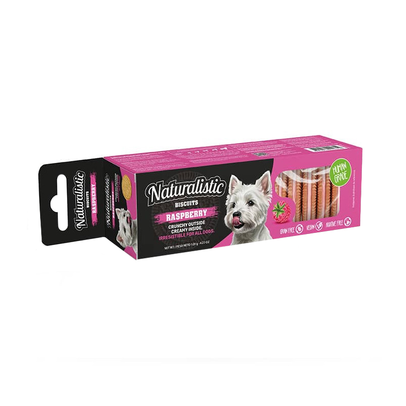 Naturalistic Biscuits Raspberry Cream 120 Grs - ¡ Despacho Gratuito